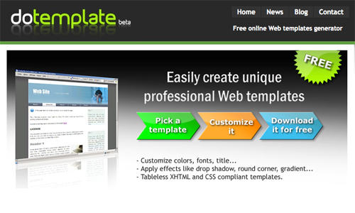 Free Online Web Templates Generator! | Design Marketing Advertising ...